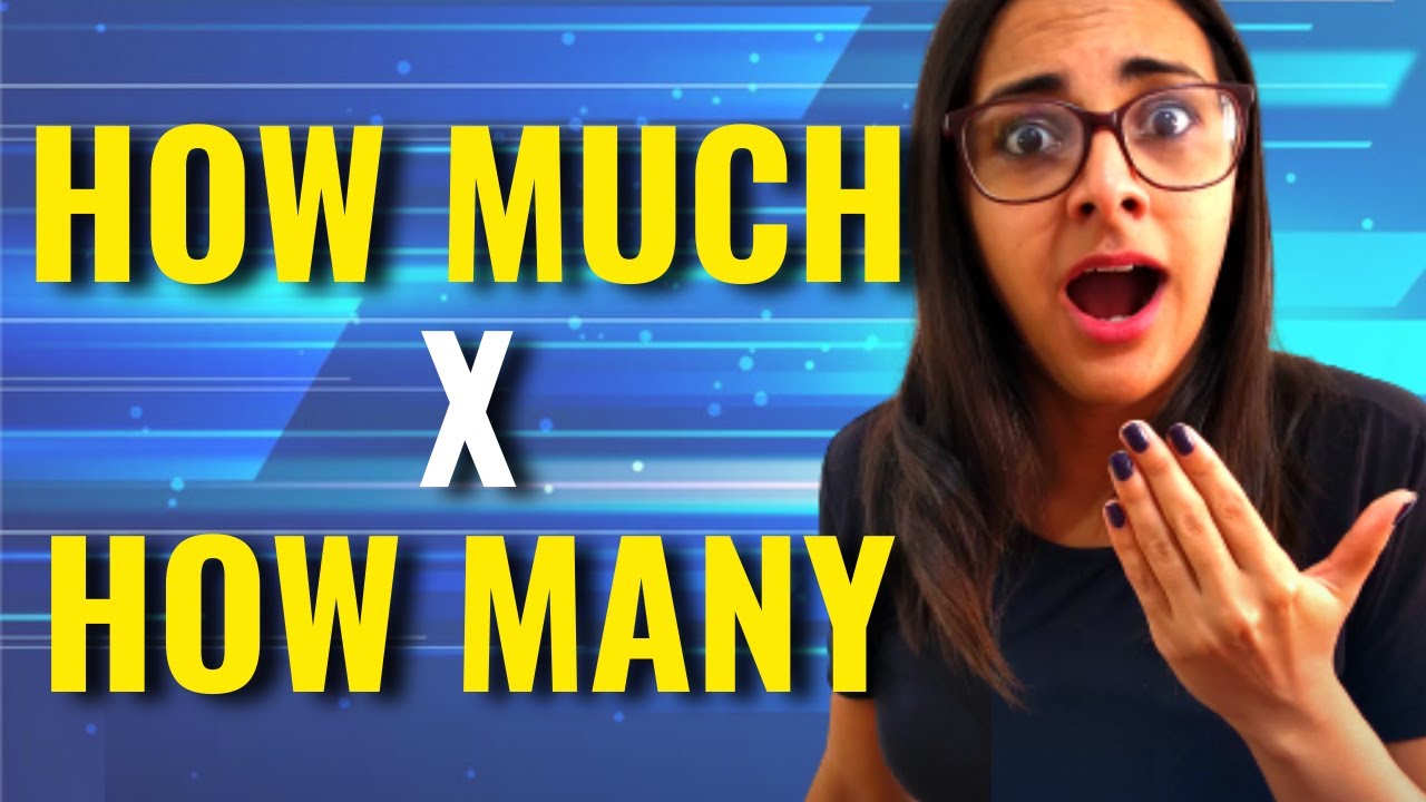 COMO USAR HOW MUCH x HOW MANY E SUAS VARIAÇÕES - YouTube