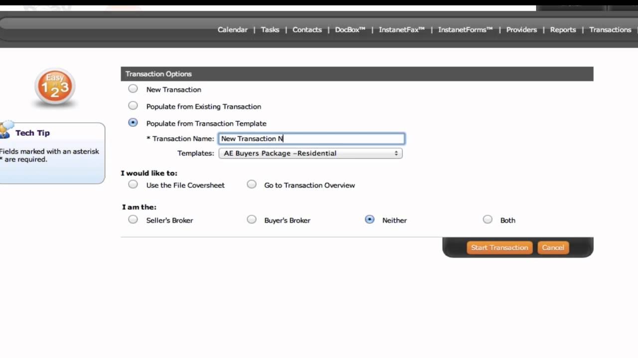 Starting a Transaction - YouTube