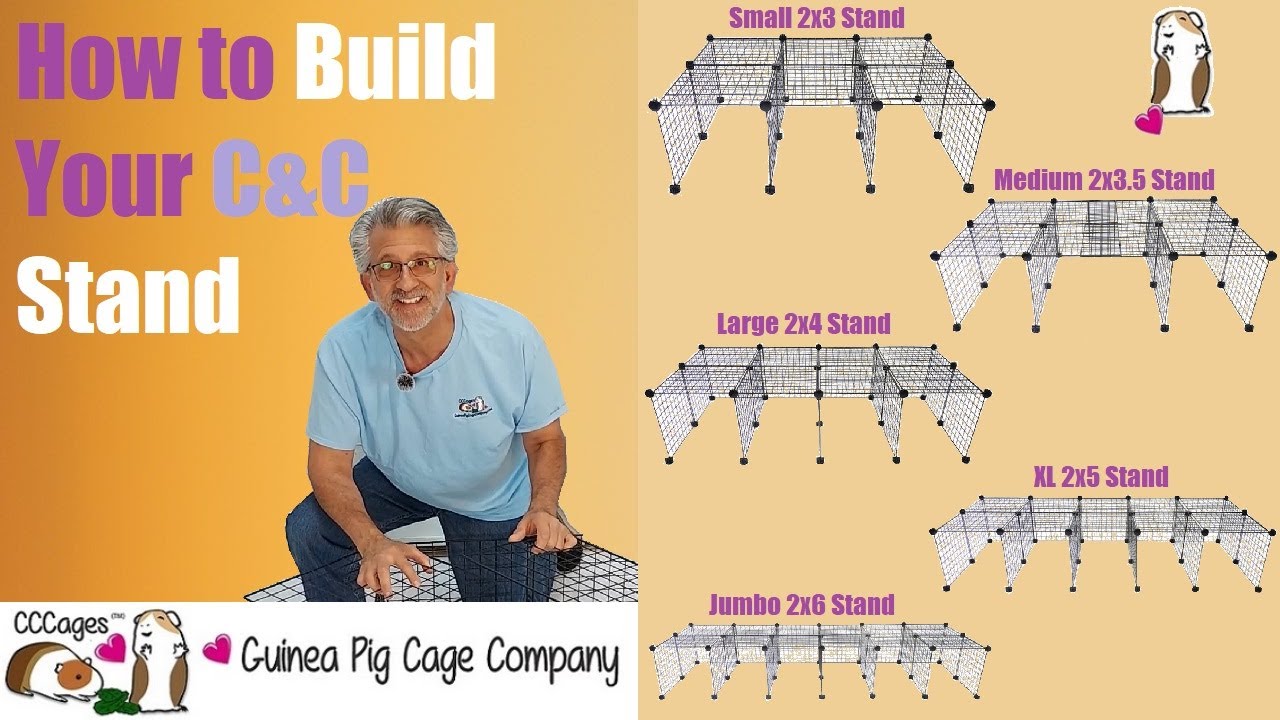 C&C Guinea Pig Cage Stand Assembly | Step-by-Step Guide - YouTube