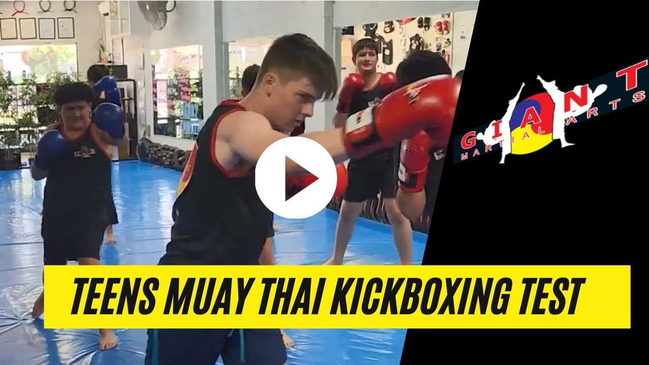 Teens Kickboxing Grading Test - YouTube
