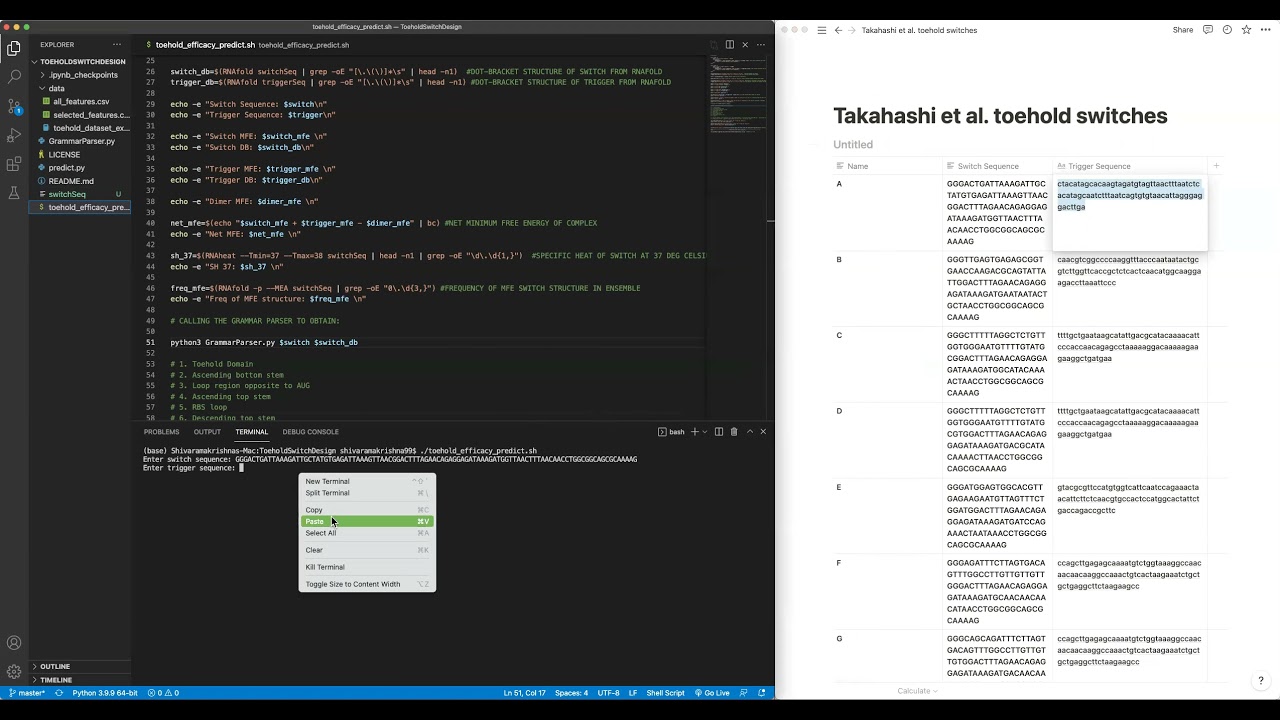 Software tools for toehold switches - YouTube
