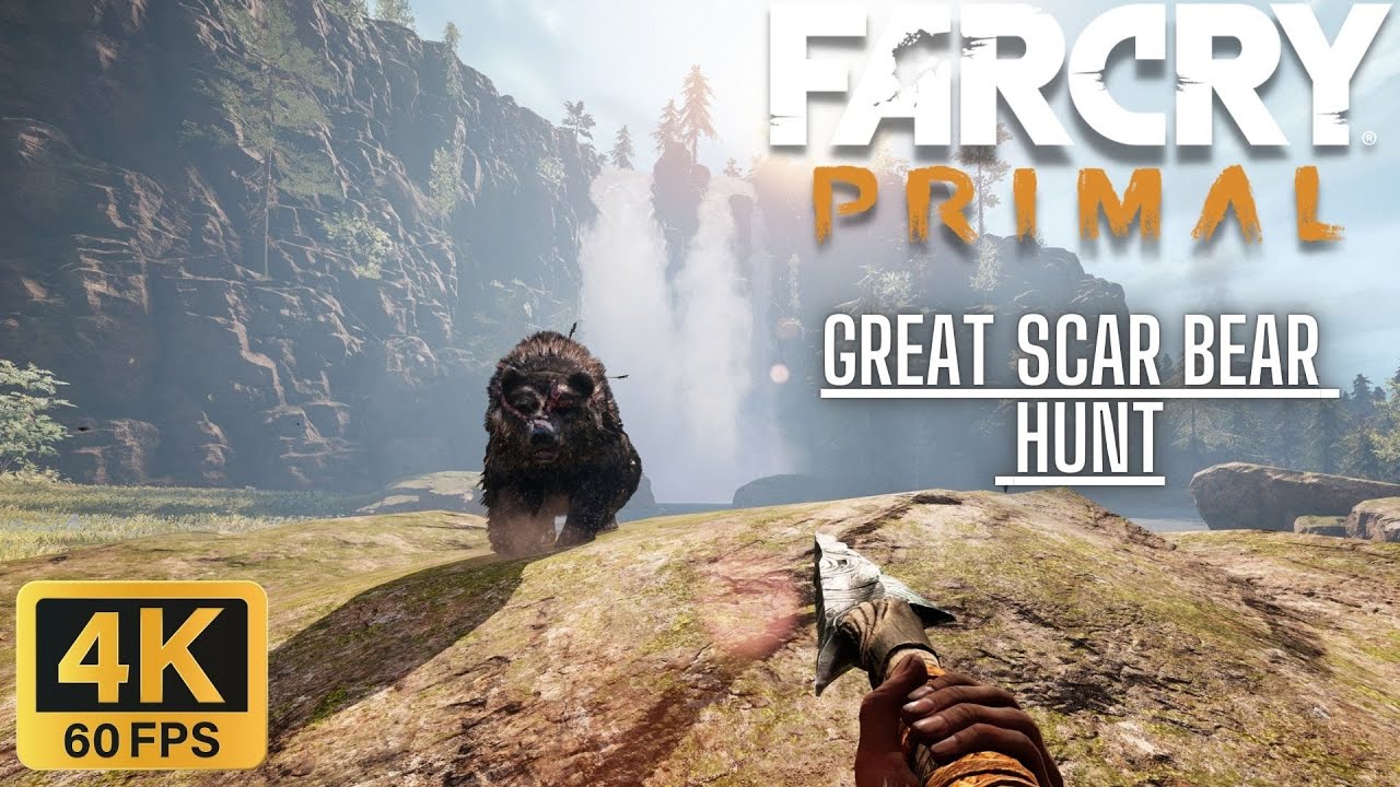 Great Scar Bear Hunt l Far Cry: Primal (4K60FPS No Commentary) - YouTube