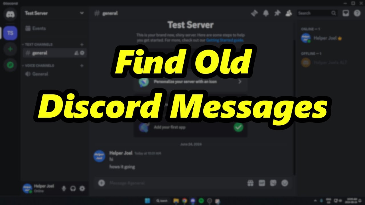 How To Find Specific Old Messages In Discord - YouTube