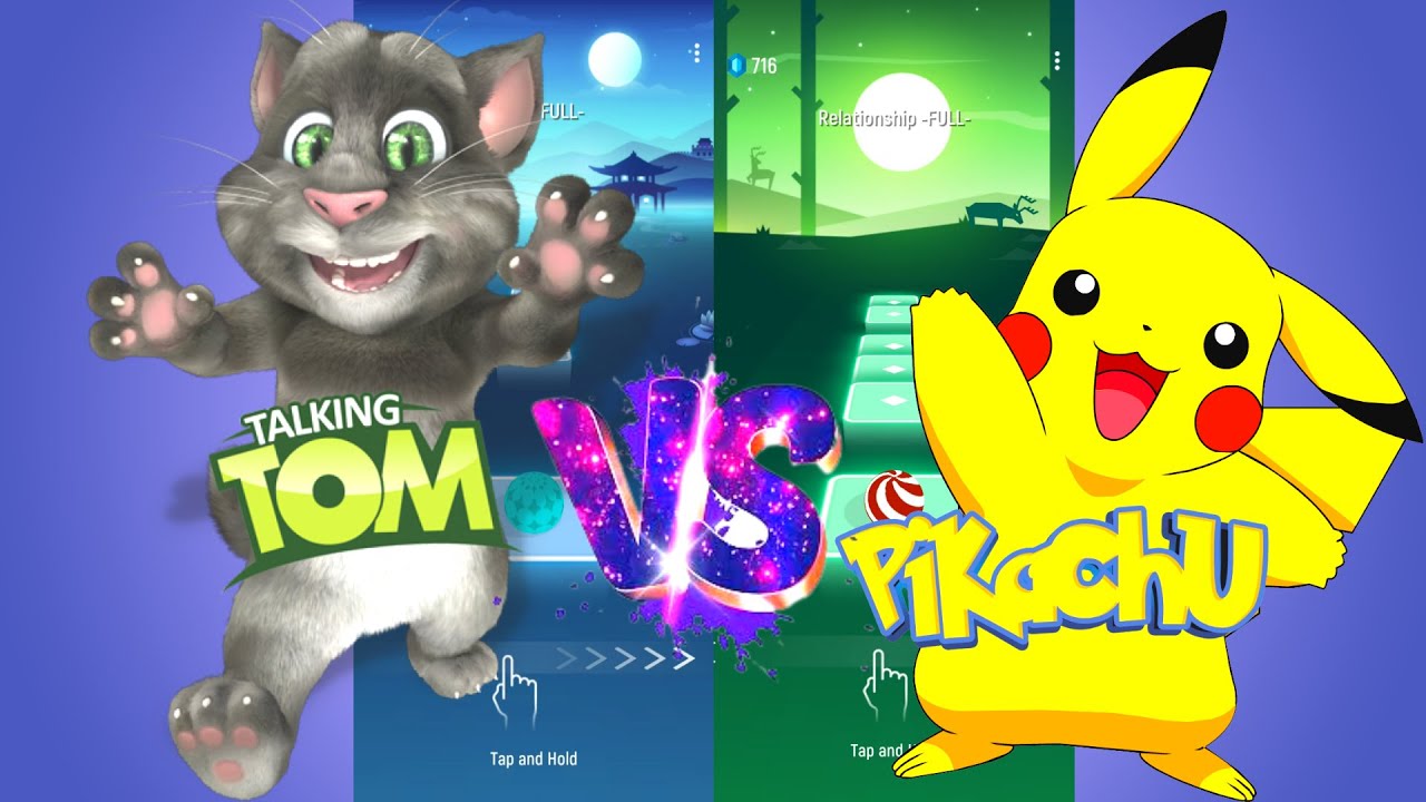 🌟Talking Tom 🆚 Pikachu! Tiles hop!🌟 - YouTube