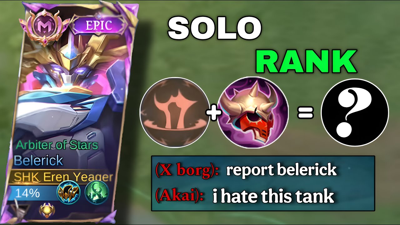 I FINALLY FOUND PERFECT BUILD FOR BELERICK 2026 IN SOLO RANK 🔥 ...