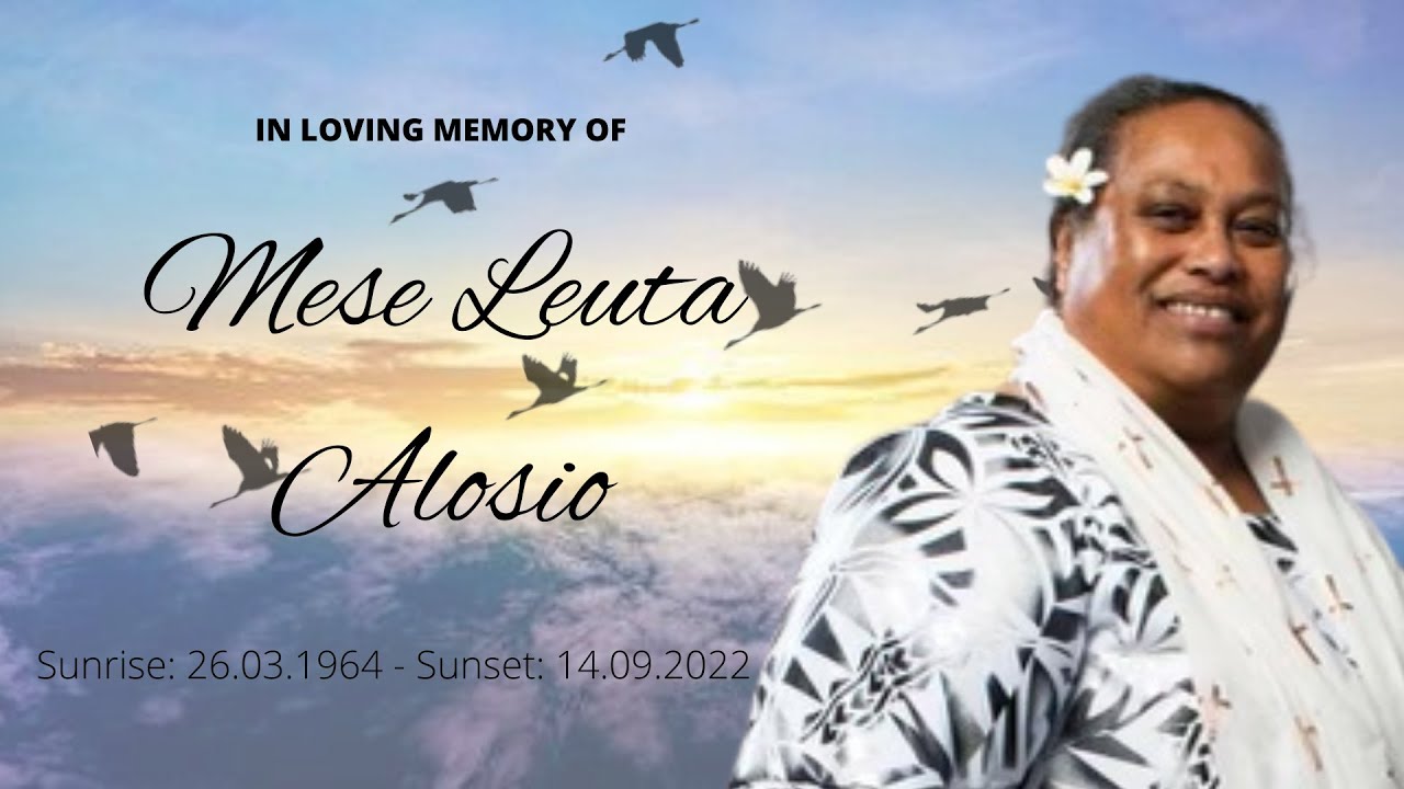 🕊Memorial Service for Mese Leuta Alosio 🕊 - YouTube