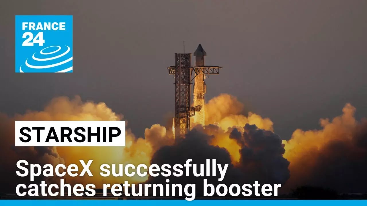 SpaceX successfully catches returning Starship booster with 'Mechazilla ...