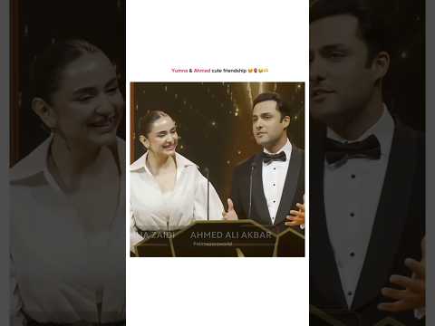 Yumna Zaidi & Ahmed Ali Akbar new Video From Award Show Their Friendship 💯 #latest #viralvideo #bts