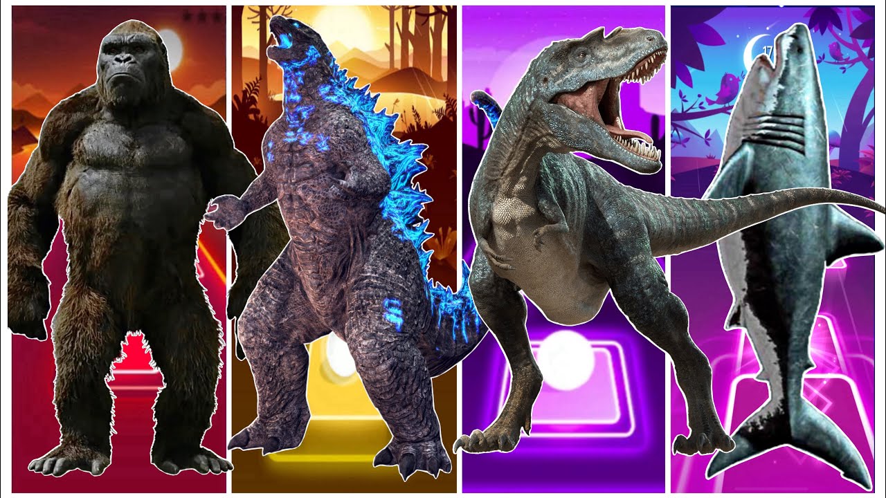 Jurassic World King Kong 🆚 Godzilla🆚 Denosaurus 🆚 Megalodon || Coffin ...
