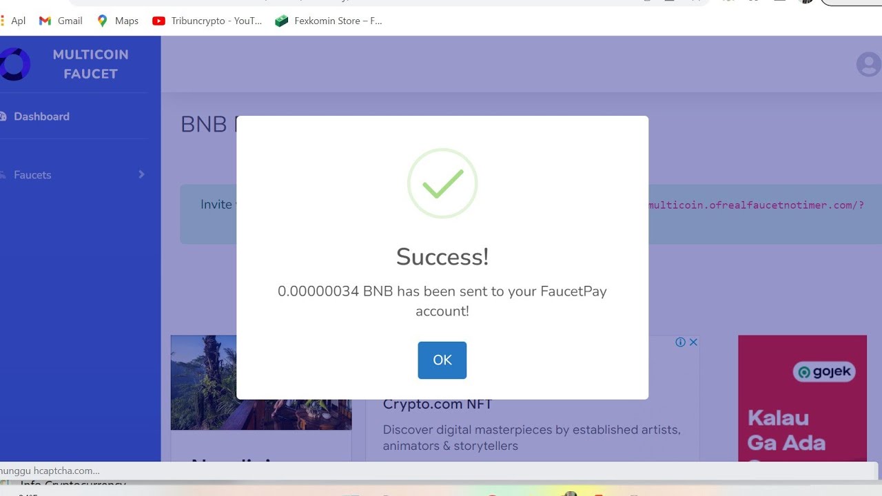 Faucet Legit Bayaran paling tinggi langsung masuk wallet - YouTube
