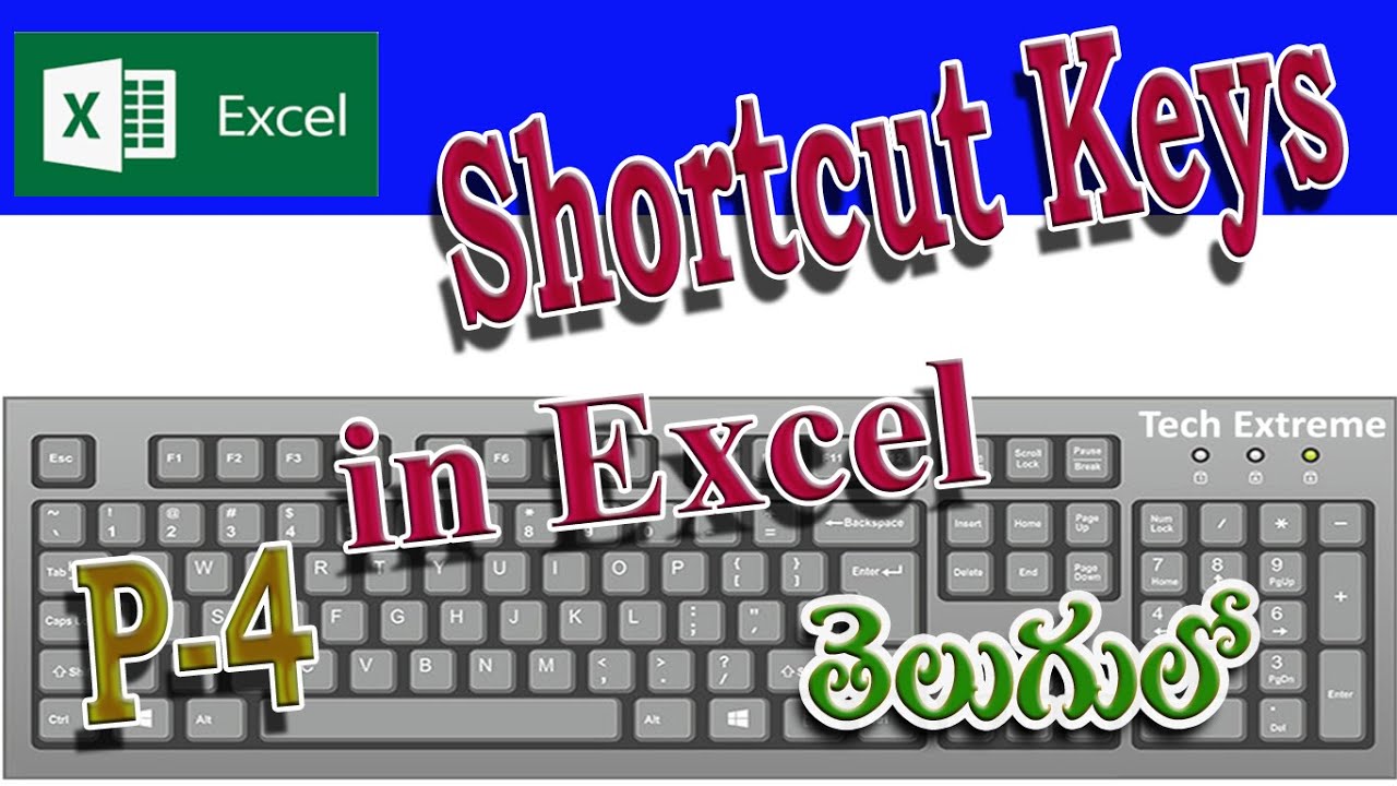 Excel Shortcut keys you should know P4 - YouTube