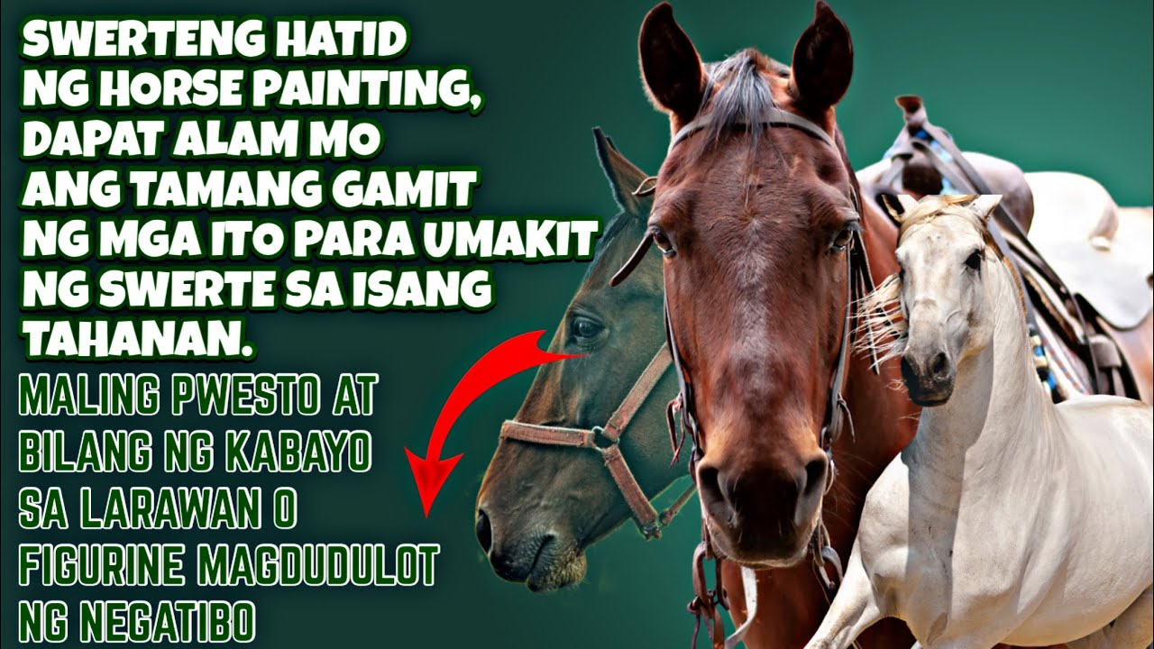 🍀SWERTENG HATID NG HORSE PAINTING | MGA DAPAT ALAMIN SA PAG-GAMIT NG ...