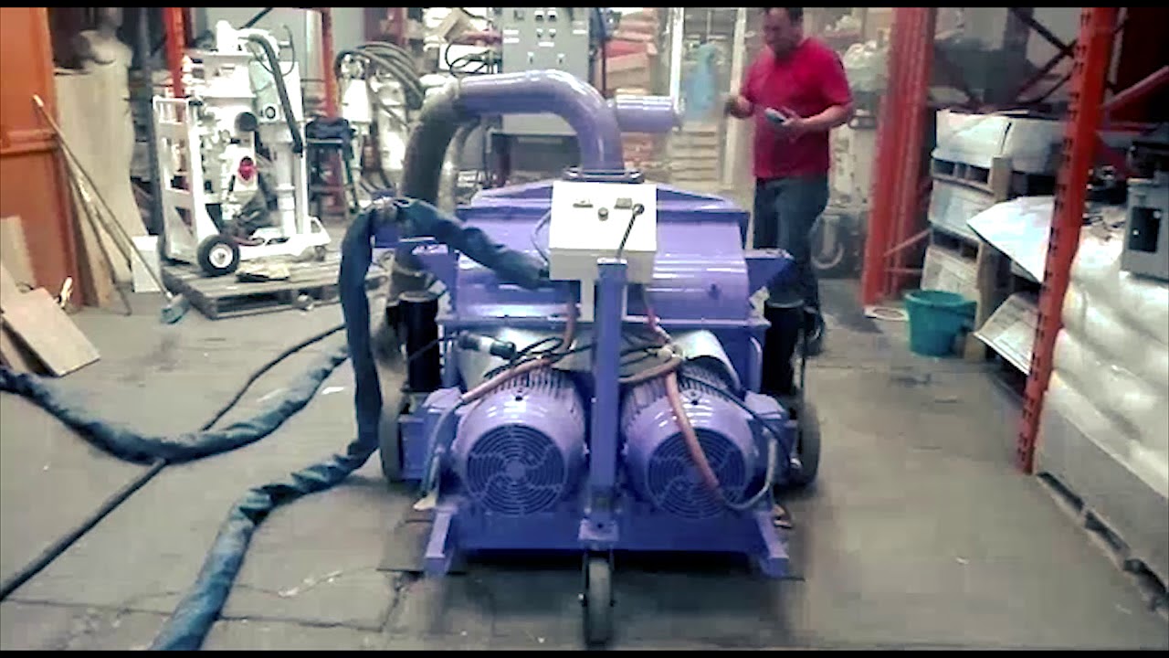 Prueba de Faster Blaster Granallado horizontal - YouTube