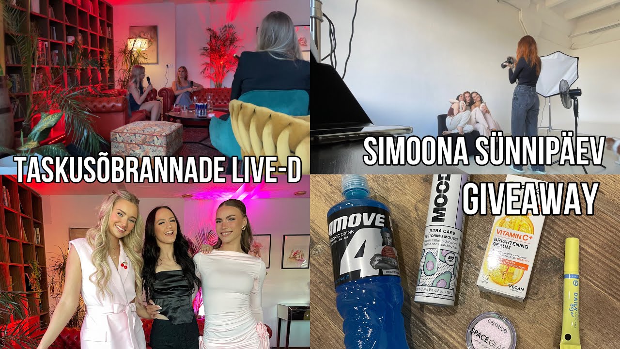 Vlog 151 I Taskusõbrannade live-d, Simoona sünnipäev + Giveaway jpm ...