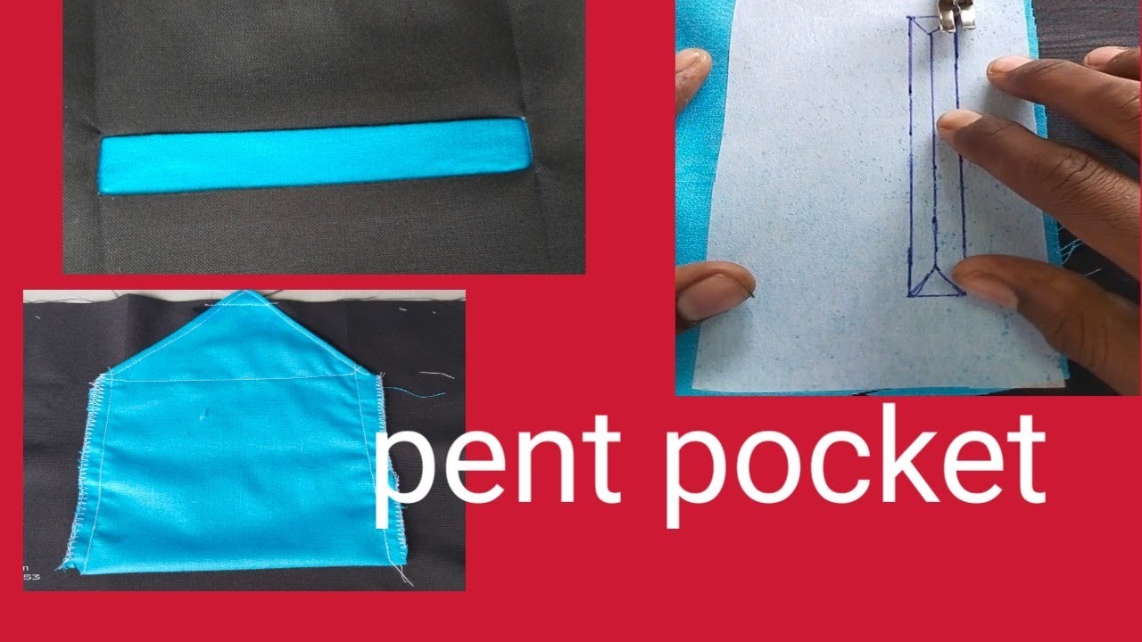 pocket stitching and How to riyr sait pent pocket पैंट जेब इस तरह बनाए ...