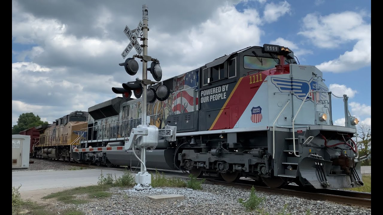 Union Pacific 1111 Powered By Our People SD70ACE leads a quick MYCPB ...