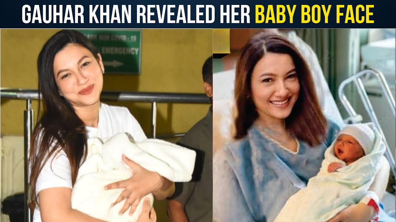 Gauhar Khan Revealed Her Cute Newborn Baby Boy First Photo || Photo ...