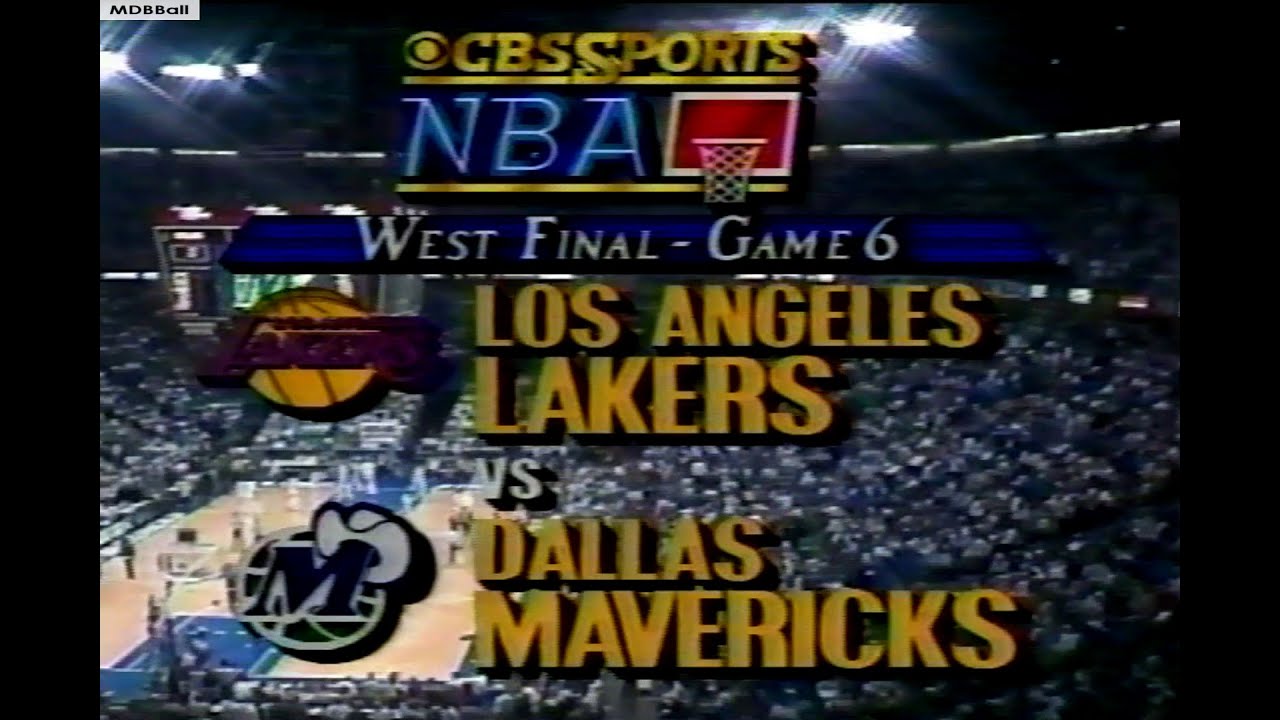 NBA On CBS - Lakers @ Mavericks 1988 WCF Game 6 Highlights - YouTube