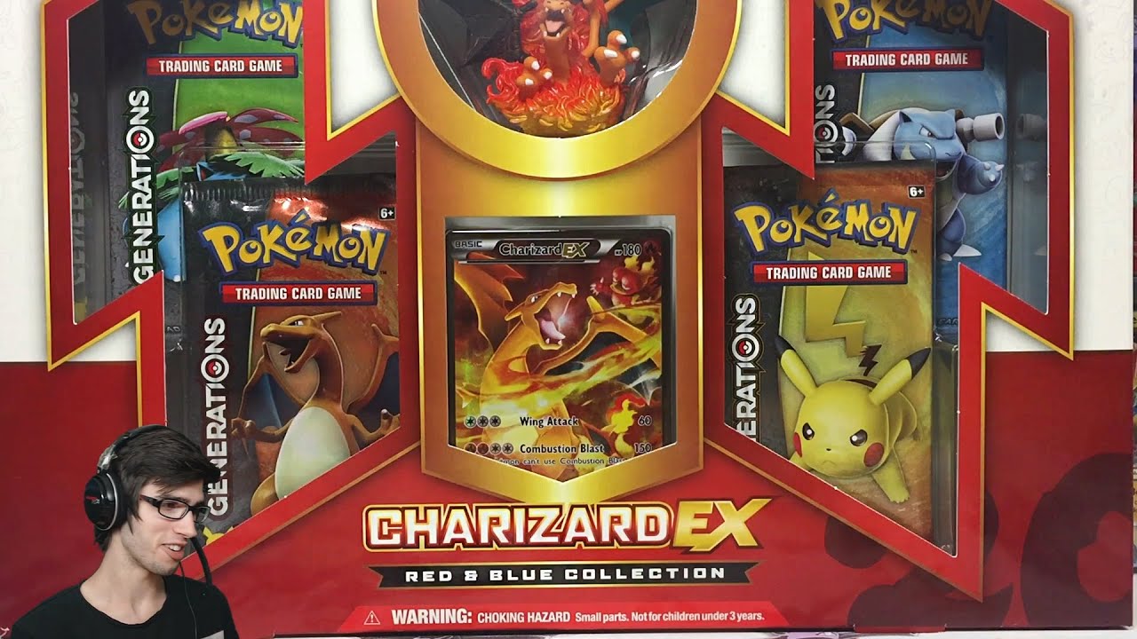 Opening a Red & Blue Collection Charizard EX Box! - Amity Fail ...