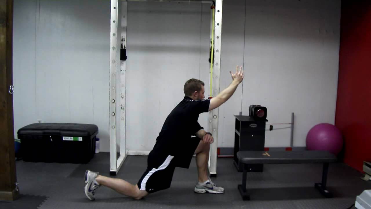 1/2 Kneeling Hip Flexor (Psoas) Stretch - YouTube