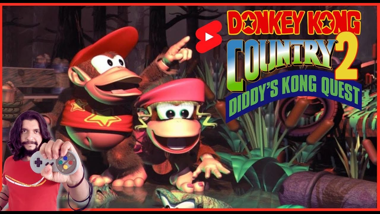 O melhor do Snes Donkey Kong Country 2 é o melhor da franquia? DK2 gameplay direto do Super ...