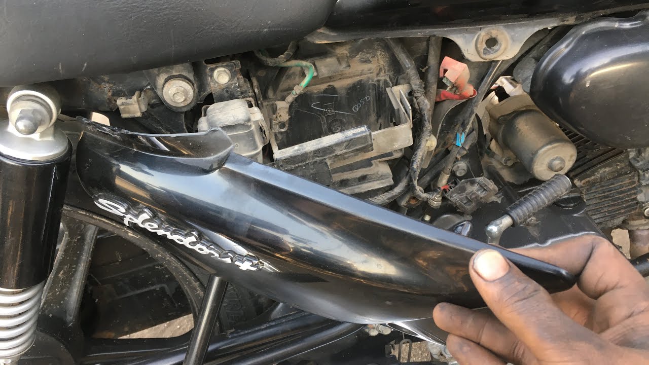 hero splendor plus bs6 2023 model battery change - YouTube