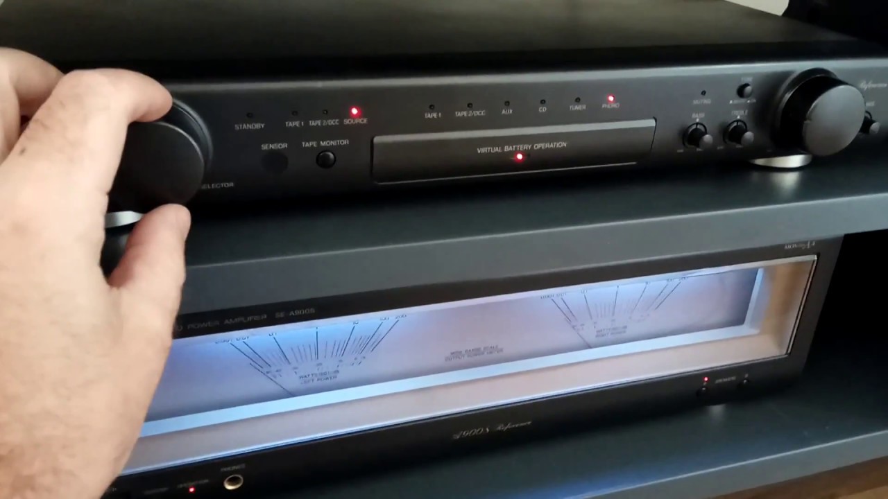 Technics power amplifier and pre amplifier - YouTube