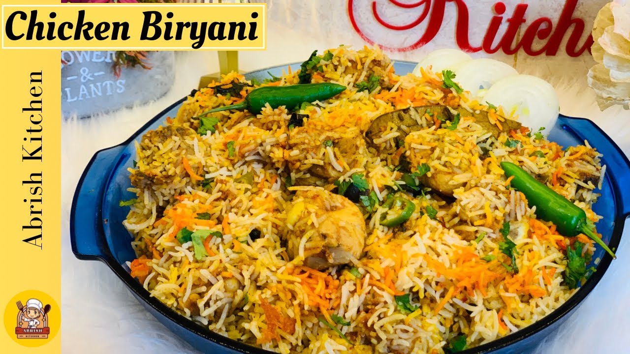 Quick & Easy Chicken Biryani Recipe |Eid Special Biryani | Chicken Biryani Recipe |By Abrish ...
