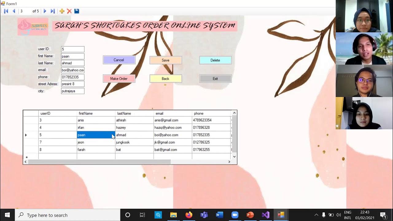 Final Project Presentation CSC301 Visual Basic CS1105B - YouTube
