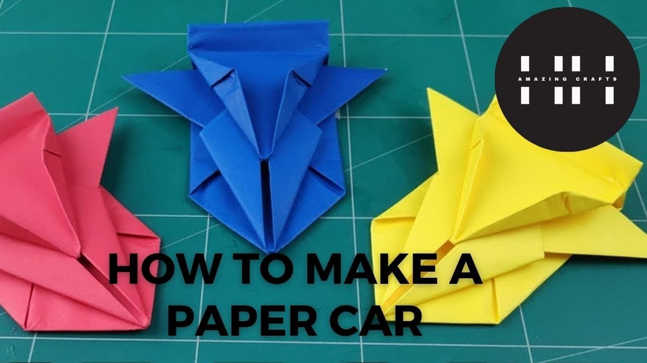 How to make a paper car - YouTube