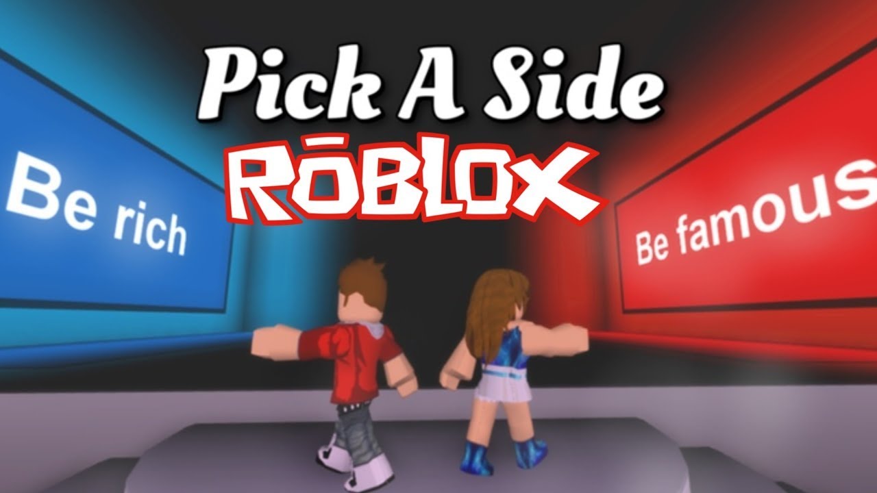 Pick A Side On #roblox - YouTube