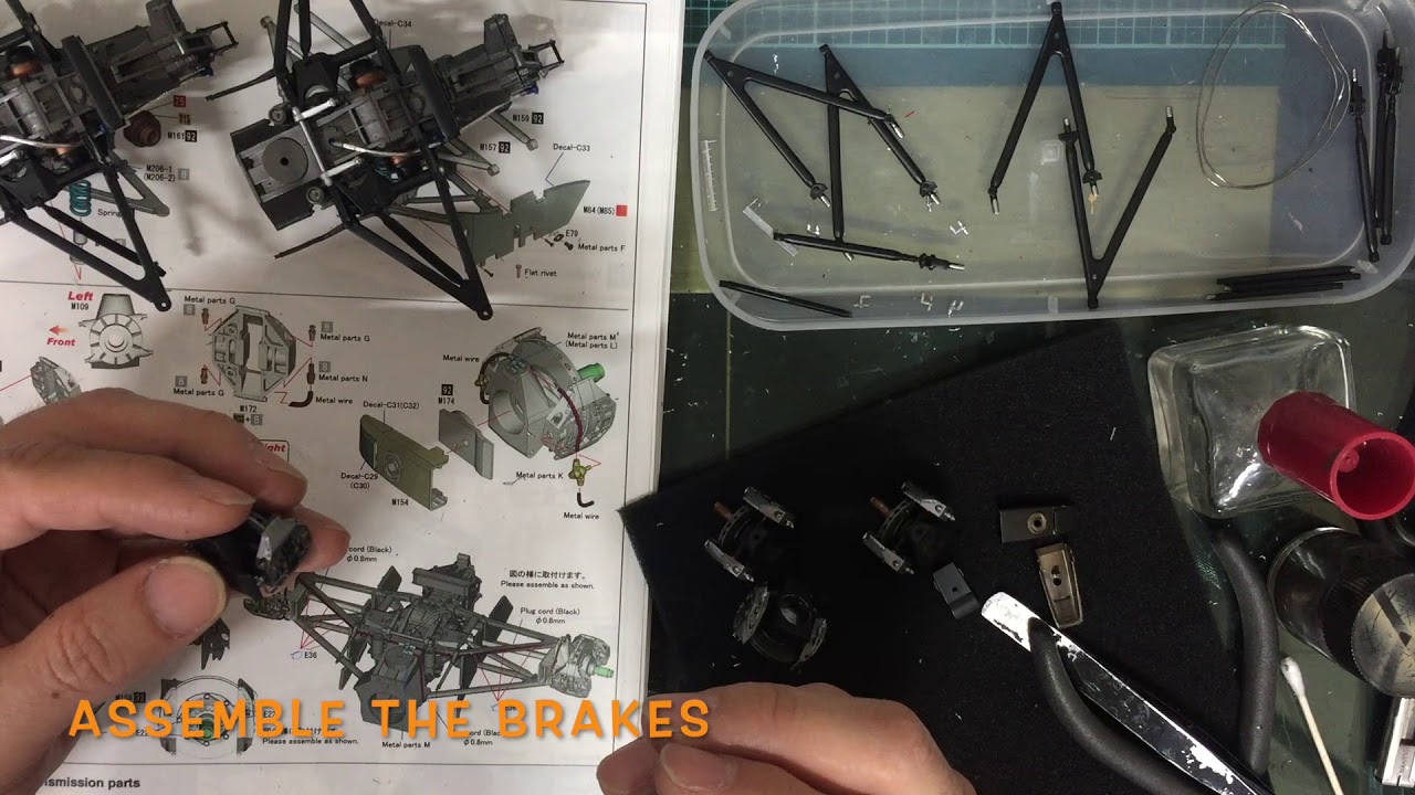 Building 1/12 McLaren MP4/4 Model Factory Hiro : Step 15 - 16 - YouTube