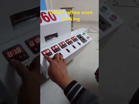 reflow soldering oven working vd960 - YouTube