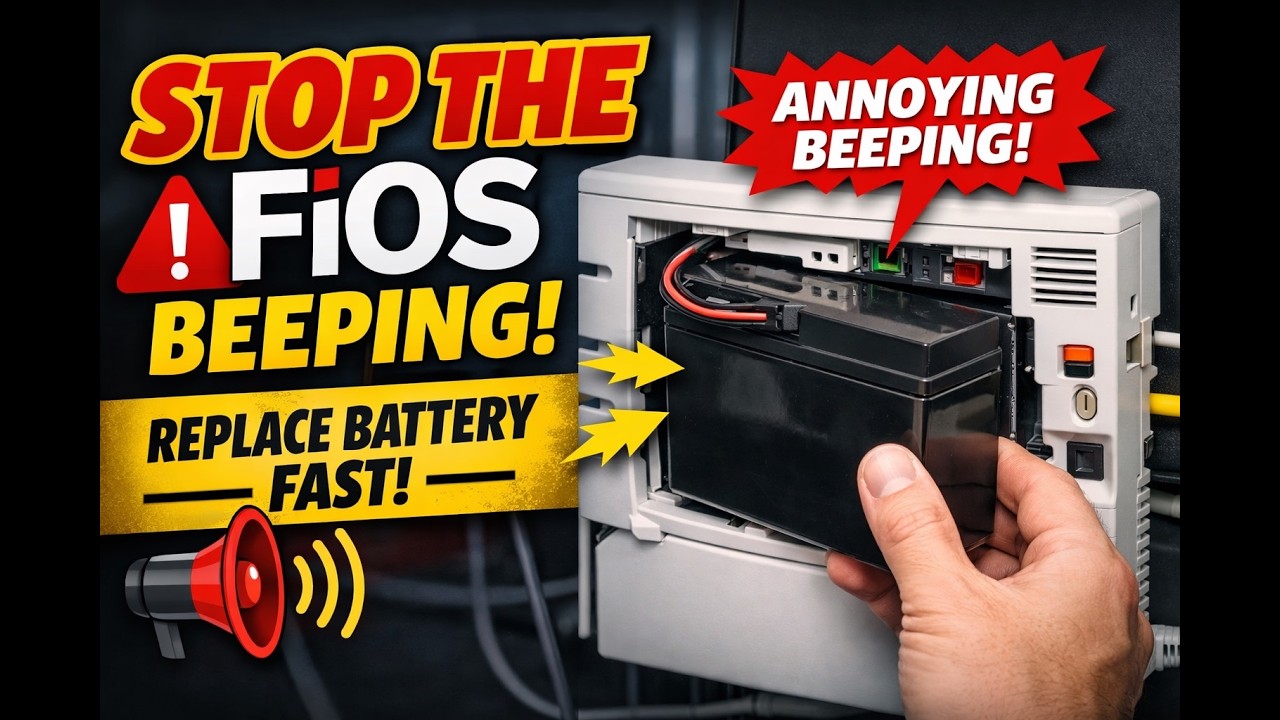**Stop the Verizon FiOS Beeping! Replace the Backup Battery in Minutes ...