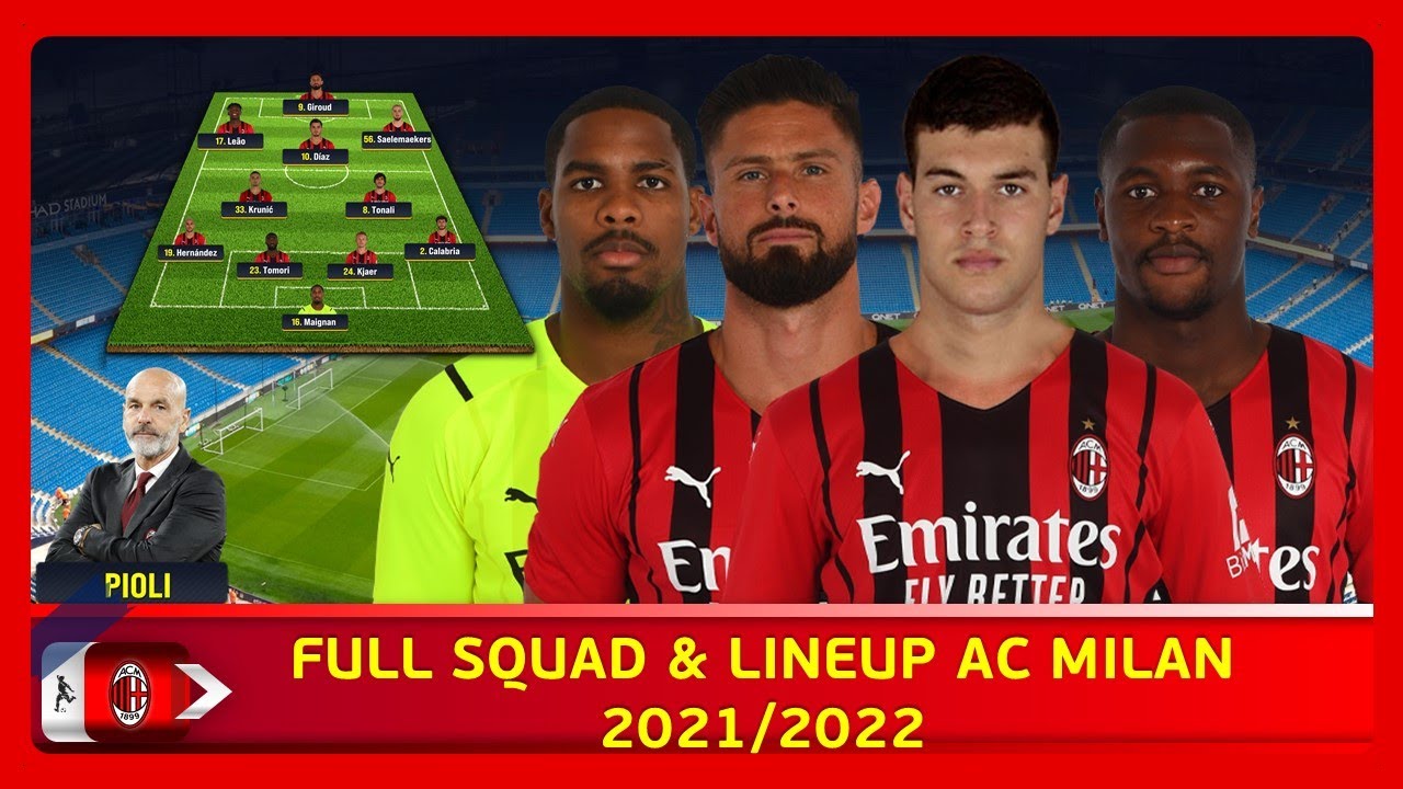 Squad AC Milan Musim Depan 2021/2022 ⚽ Lineup AC Milan FT. Pietro ...