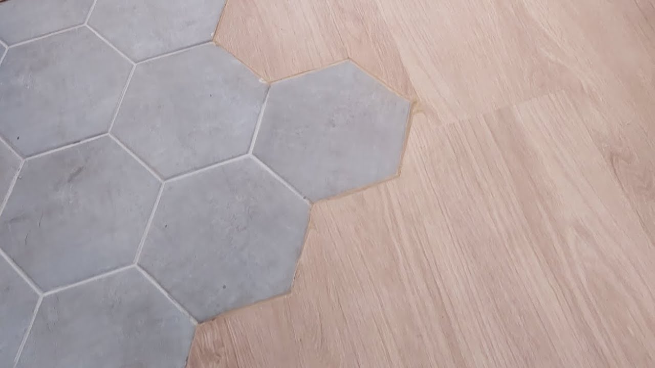 Obra 963 hexagonal cerâmica x vinílico Duetto Mogi das cruzes apt 14 ...