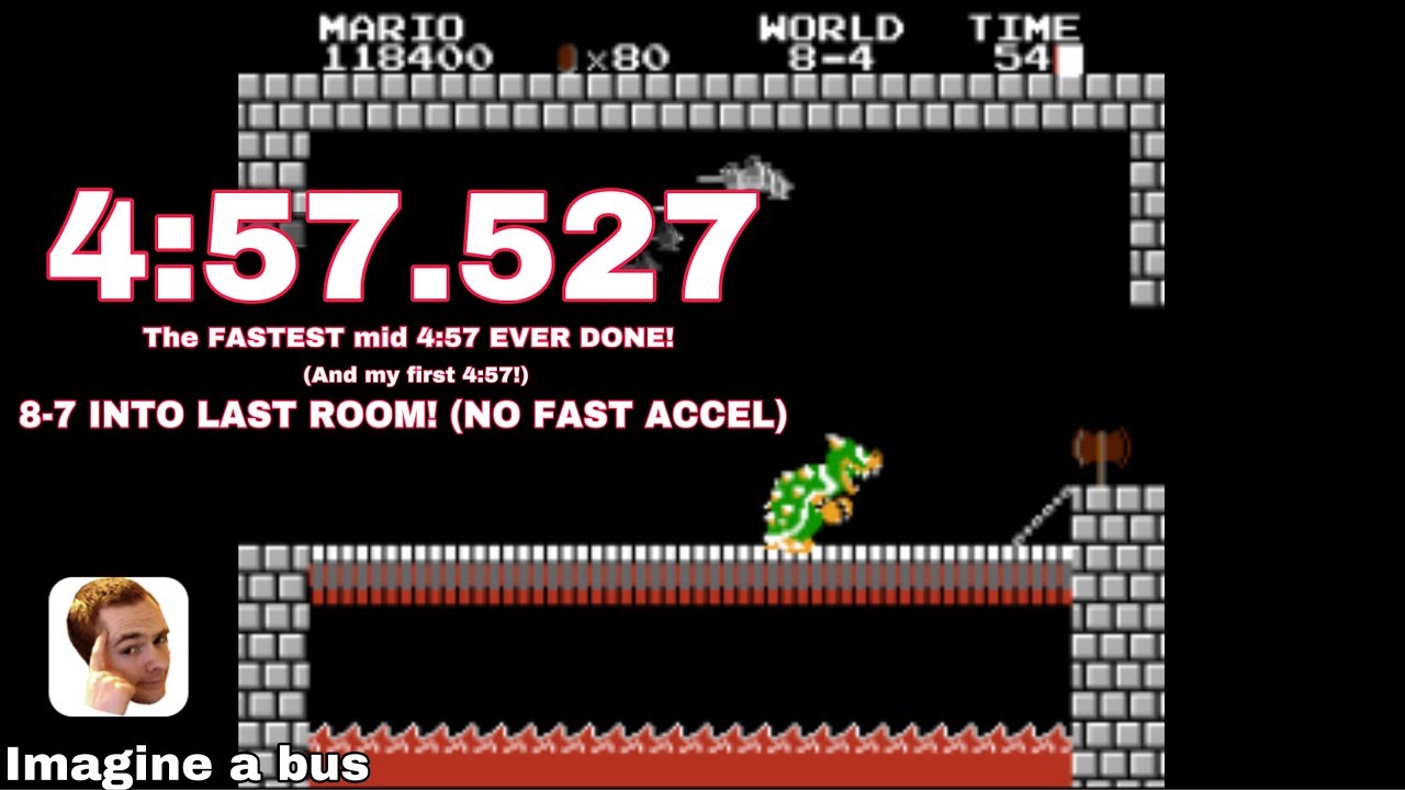 (Former PB) SMB1 ANY% in 4:57.527 (4:58.017 on 60FPS)(FASTEST MID 4:57 ...