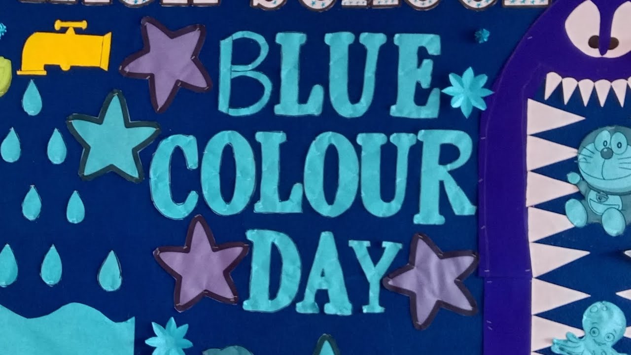 Blue colour day celebrations 2023-24 - YouTube