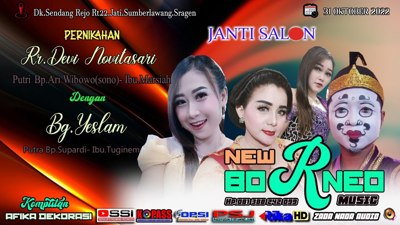 🔴📡LIVE 2 Pernikahan Rr.Devi Novitasari💖Bg.Yeslam ||🎼NEW BORNEO|🔊ZADA ...