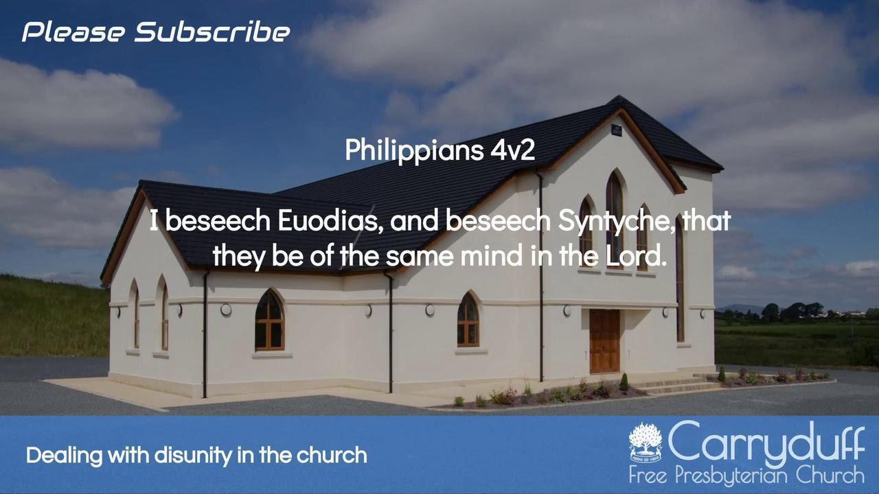 Dealing with disunity in the church - YouTube