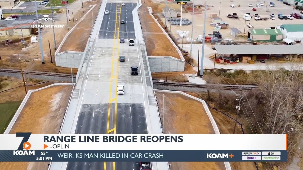 Joplin's Range Line bridge reopens early - YouTube