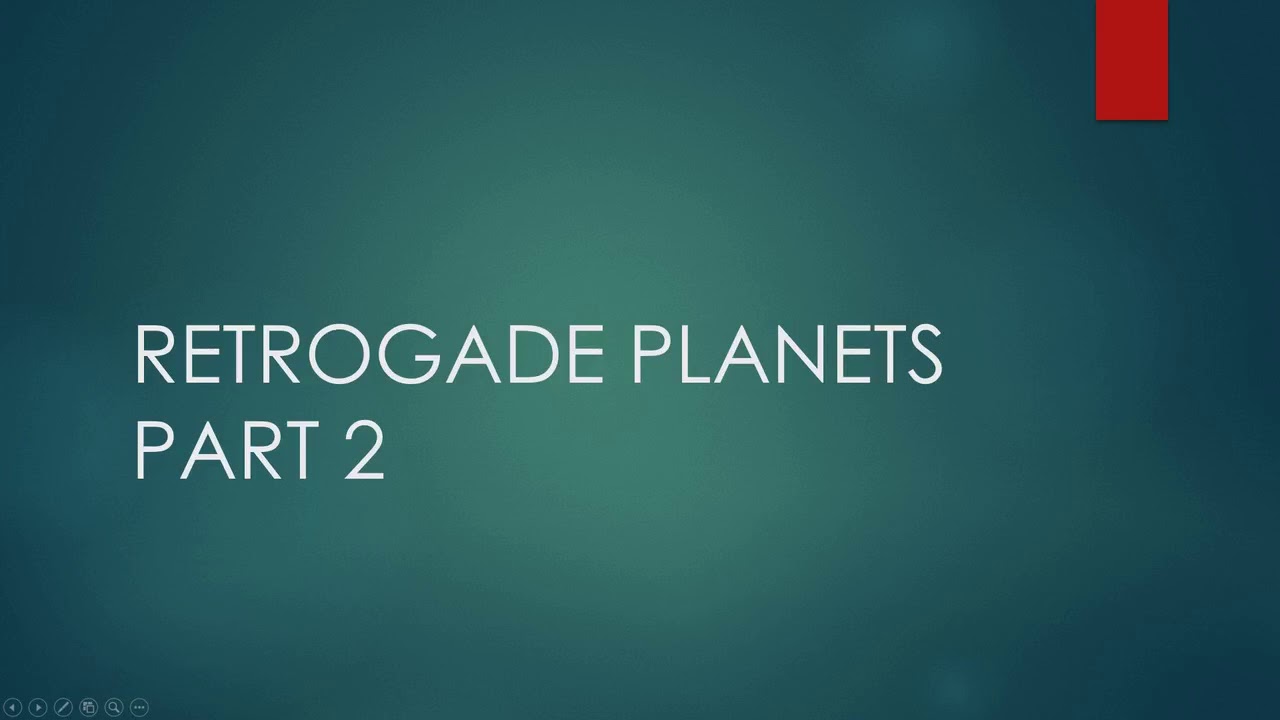 Retrograde Planets in Birth Chart - Part 2 - YouTube