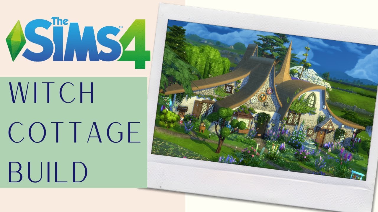 The Sims 4 Witch Cottage Build (no CC) Cottage Living Pack Speedy ...