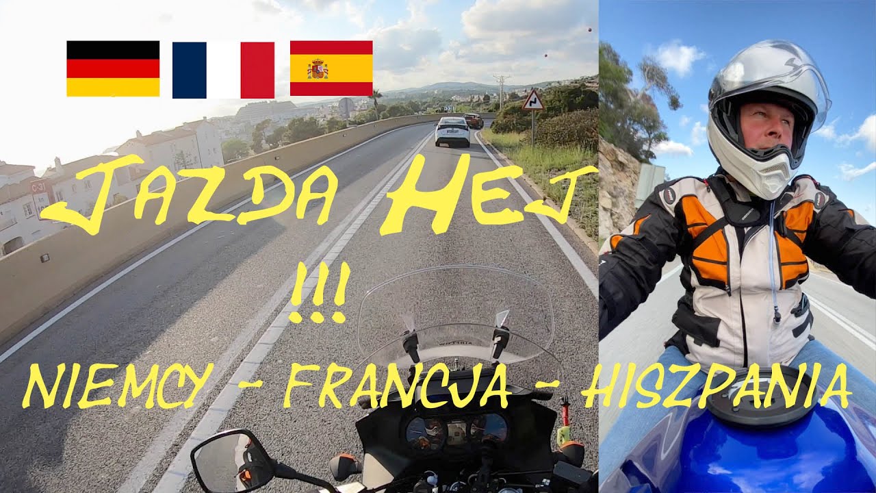 Niemcy - Francja - Hiszpania motocyklem - YouTube