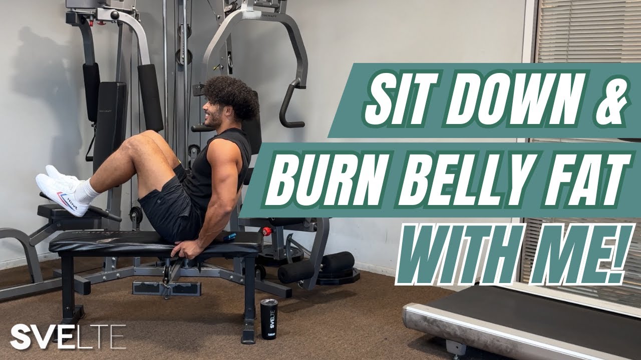 Sit Down & Burn Belly Fat With Me - YouTube