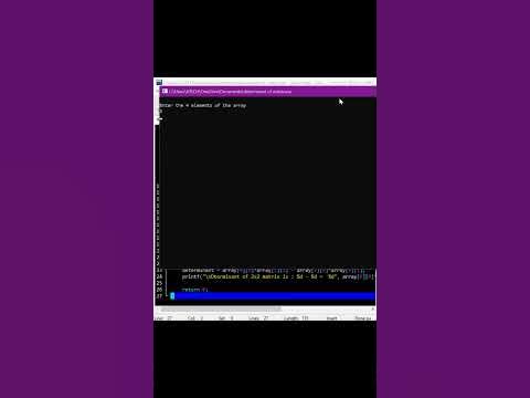 Determinant of 2D array #coding #codinglife - YouTube