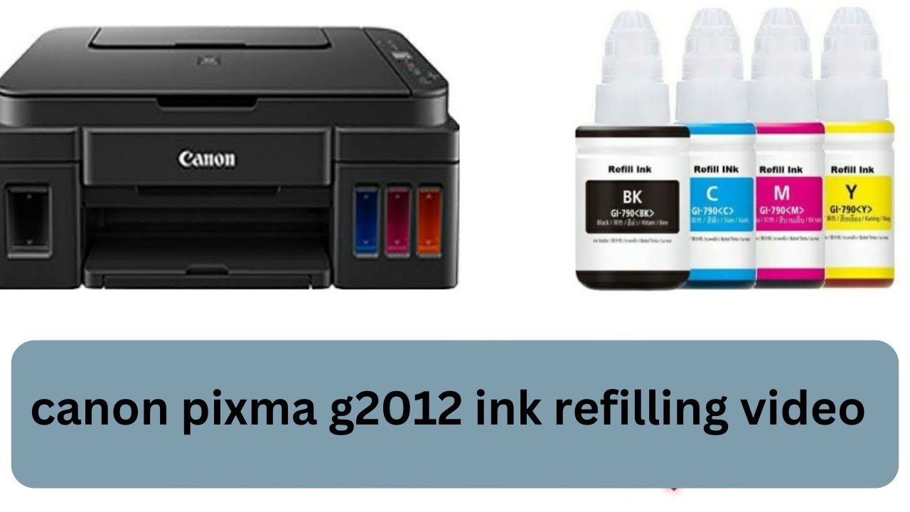 REFILL Your Canon Pixma G2012 INK Like a Pro! I inkjet printer ...