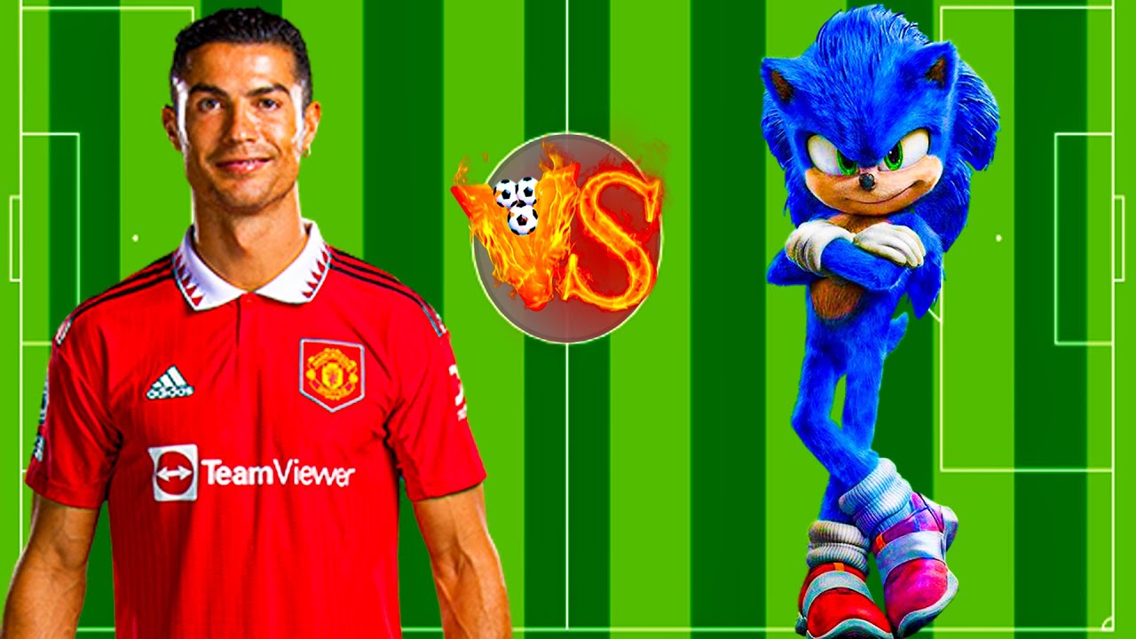 ronaldo vs sonic (funny video)💪😅 - YouTube