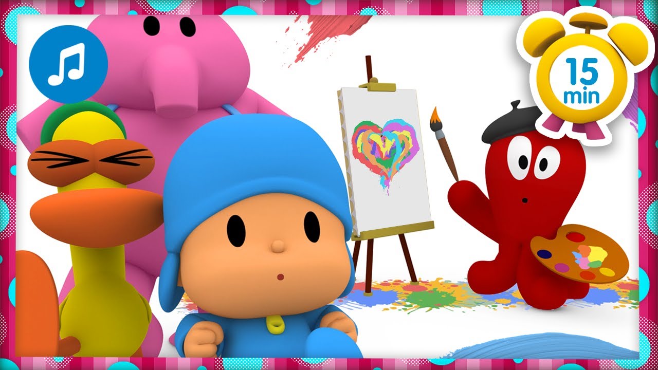 🖌 THE COLOR OF LOVE 💙+ More Nursery Rhymes & Baby Songs [ 15 minutes ...