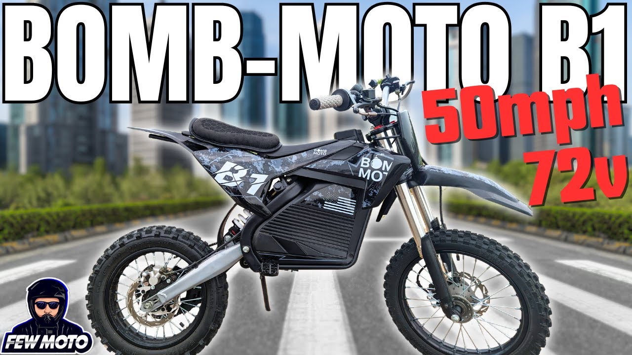 BombMoto B1 Blitz: First Ride and Review of the Upgraded 72v Electric ...